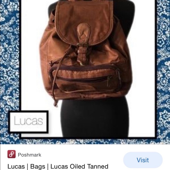 Bags | Lucas Leather Backpack | Poshmark